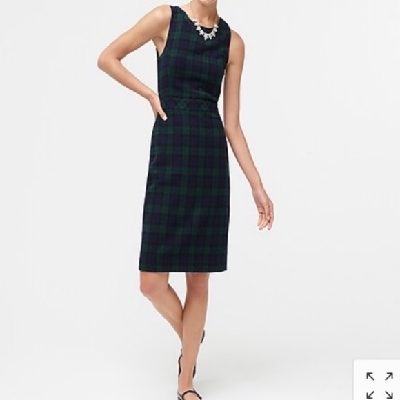 J. Crew Factory | Dresses | Jcrew Black Watch Plaid Dress | Poshmark